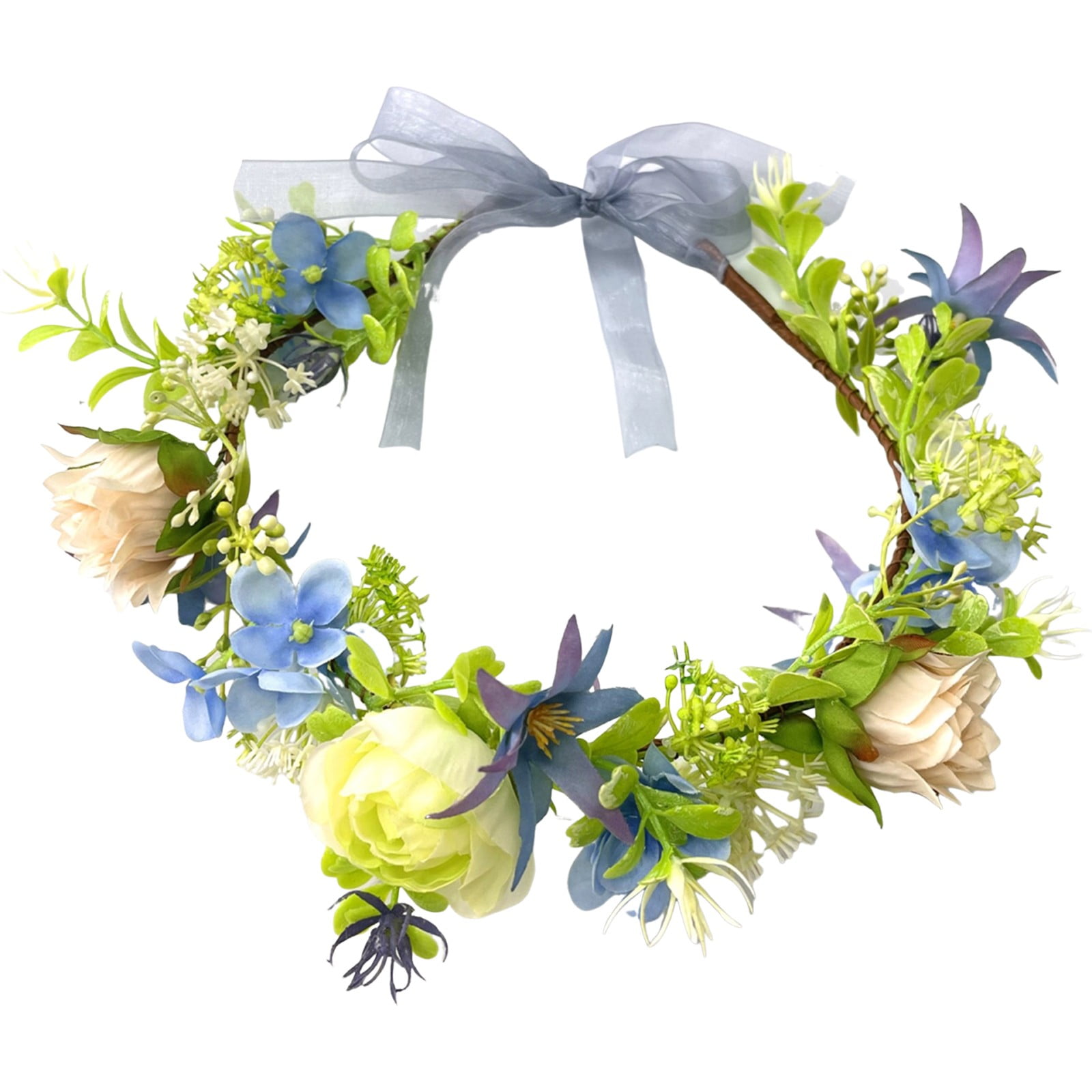 Big Savings! Bradem Barrettes Girls Flower Crown Flower Girl Headpiece ...