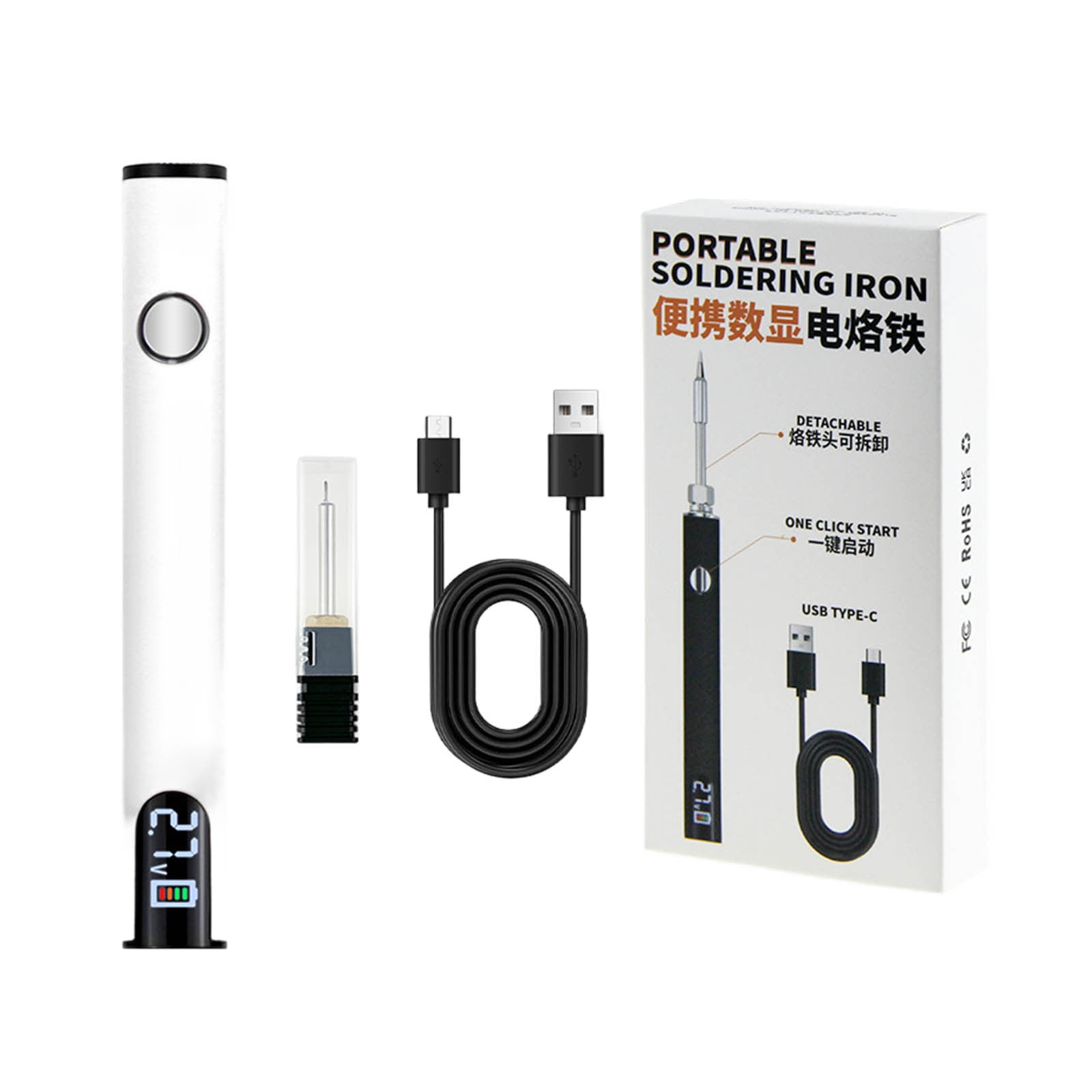 Big Savings! Convenient USB Soldering Iron, LED Display Adjustable ...