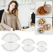 Sioweci Acrylic Template Ruler DIY Wallet Handcraft Ruler Clear Easy-to ...