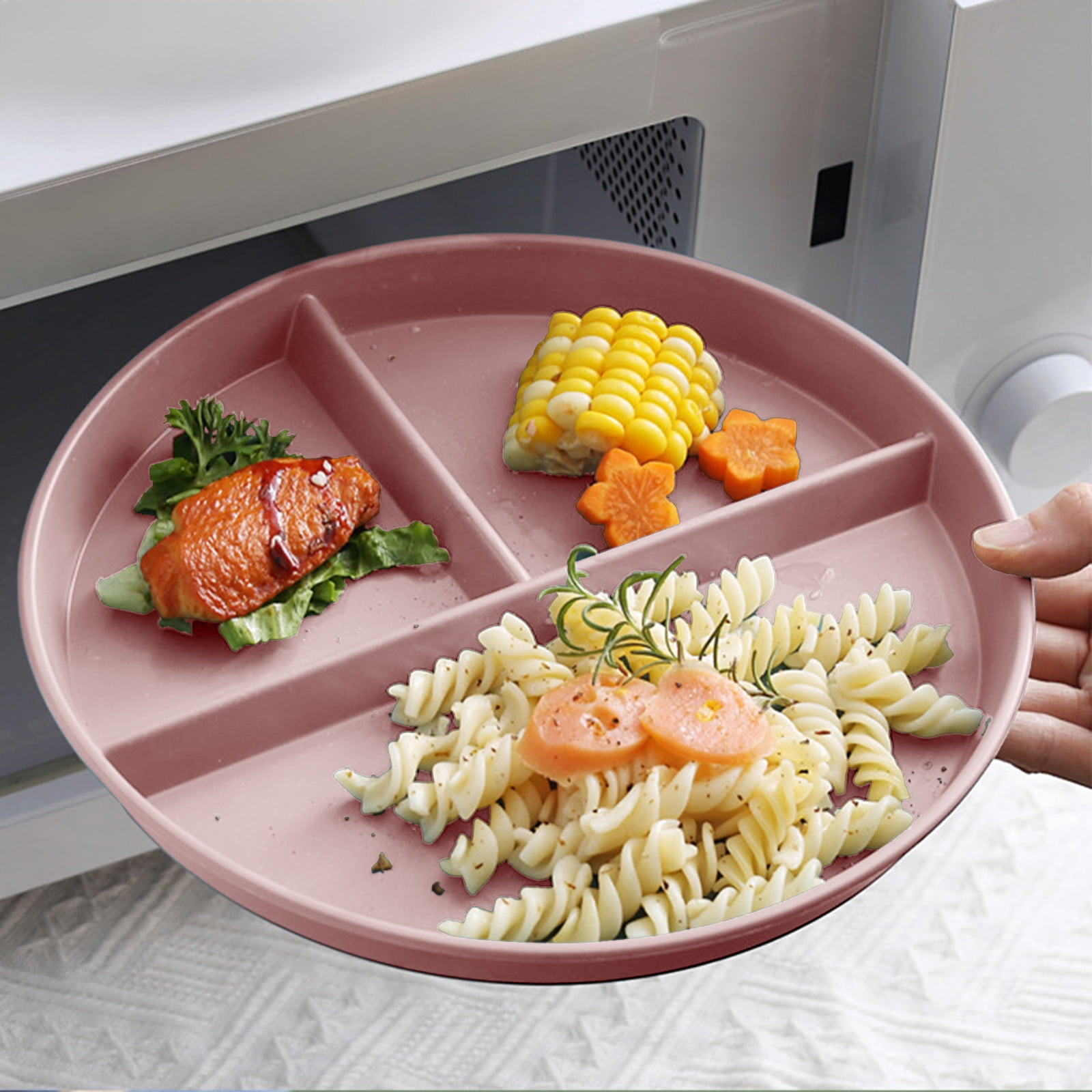 Big Savings! Divided Plates for Kids and Adults, Reusable Lightweight ...