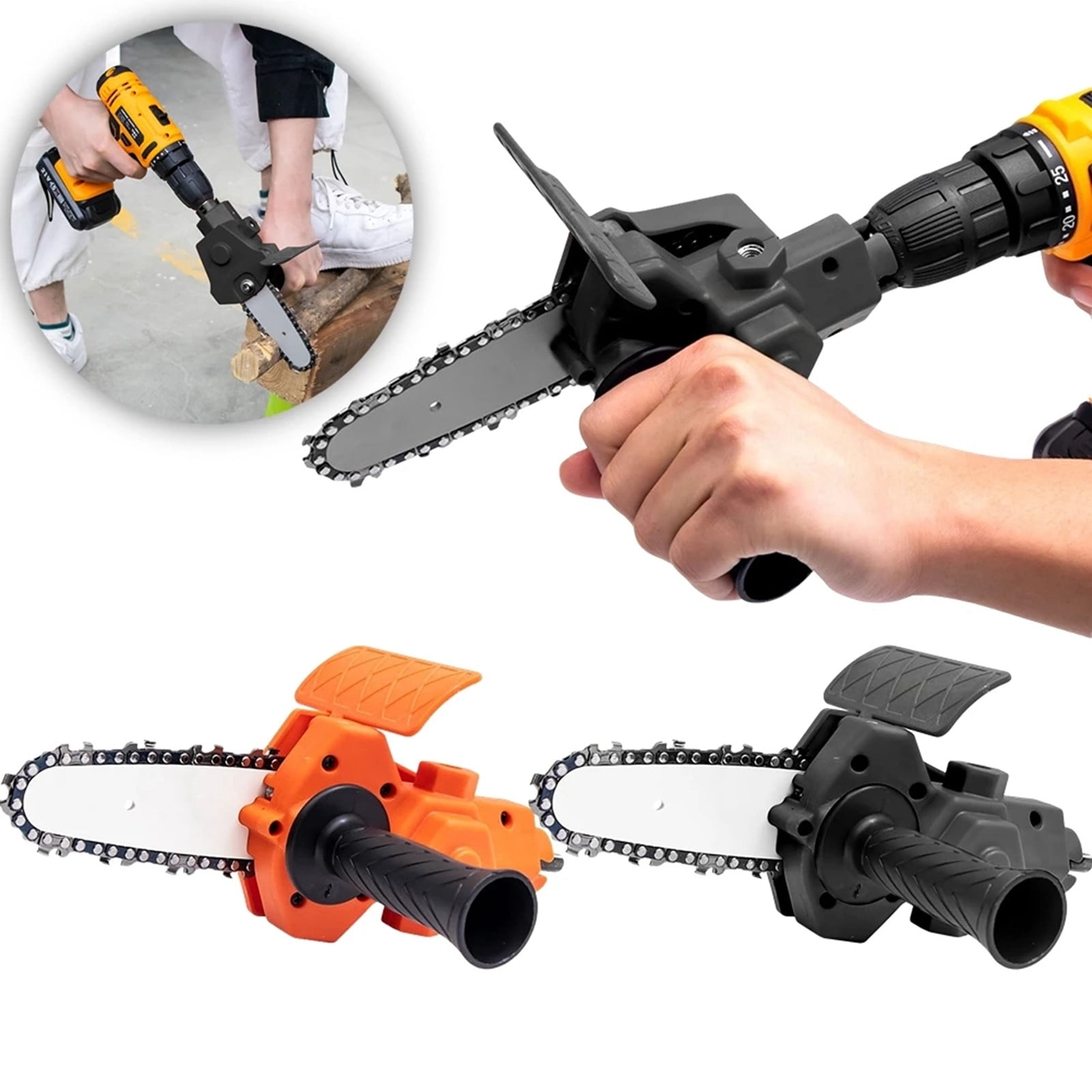Big Savings! Drill to Saw Adapter, Portable Chain Saw Sharpening Tool ...