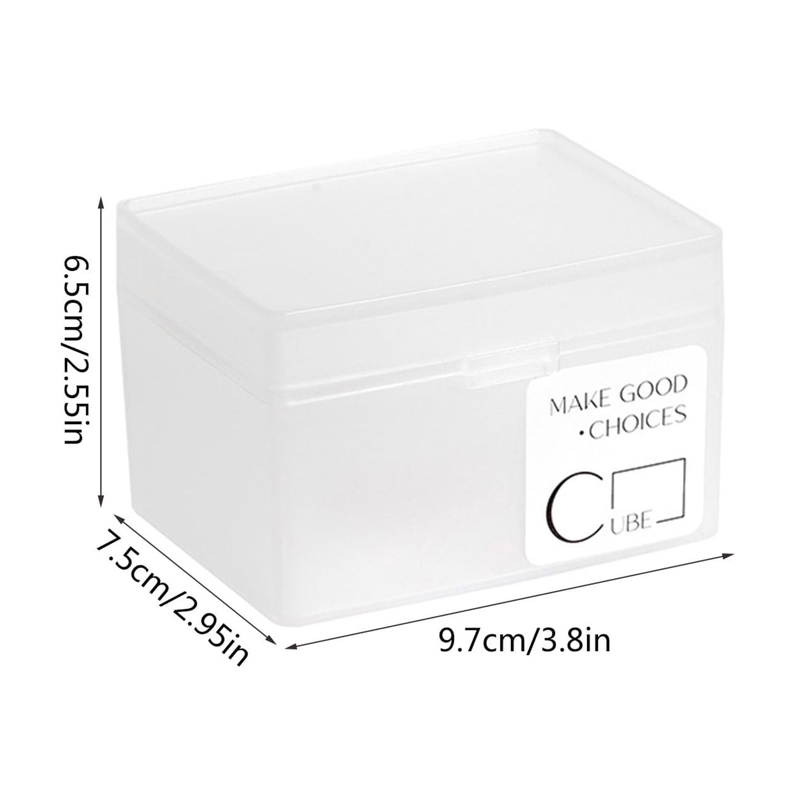 Big Savings! Frosted Transparent Buckle with Cover - Card Storage Box ...