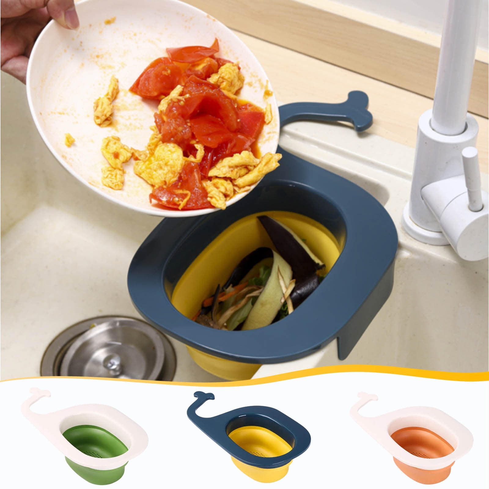 Big Savings! Gosuguu Hanging Sink Strainer Basket, Corner Rack for ...