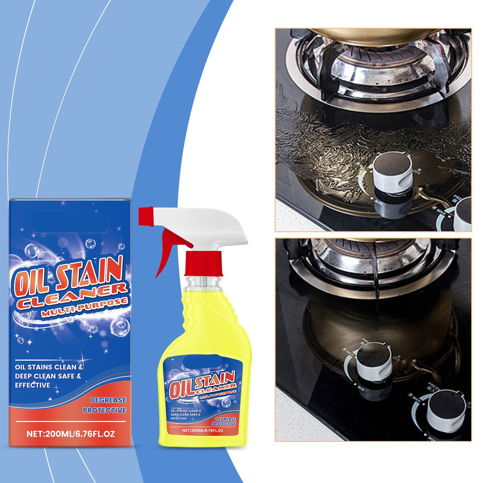 Big Savings! Gosuguu Kitchen Grease Cleaner, 200ml Stubborn Dirt and ...