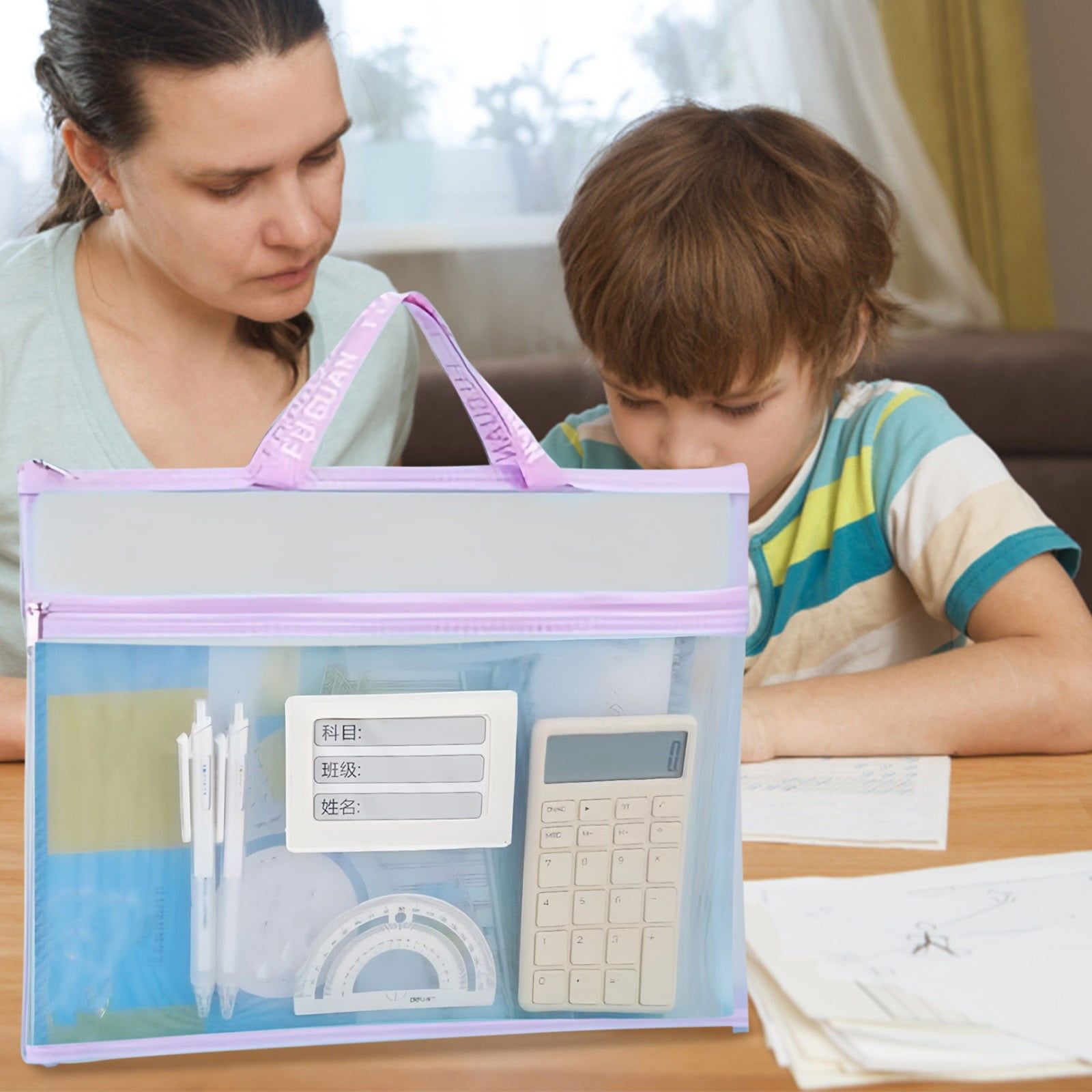 Big Savings! Handheld Thick A4 Student Document Bag, Large Capacity ...