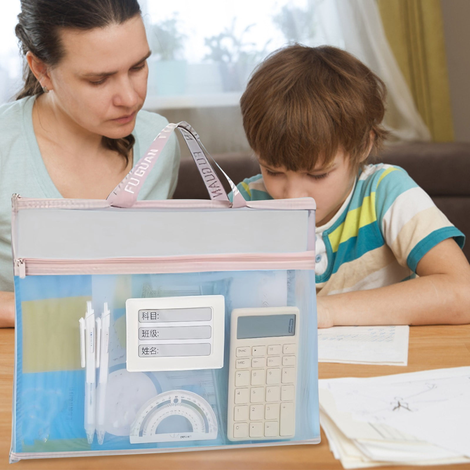 Big Savings! Handheld Thick A4 Student Document Bag, Large Capacity ...