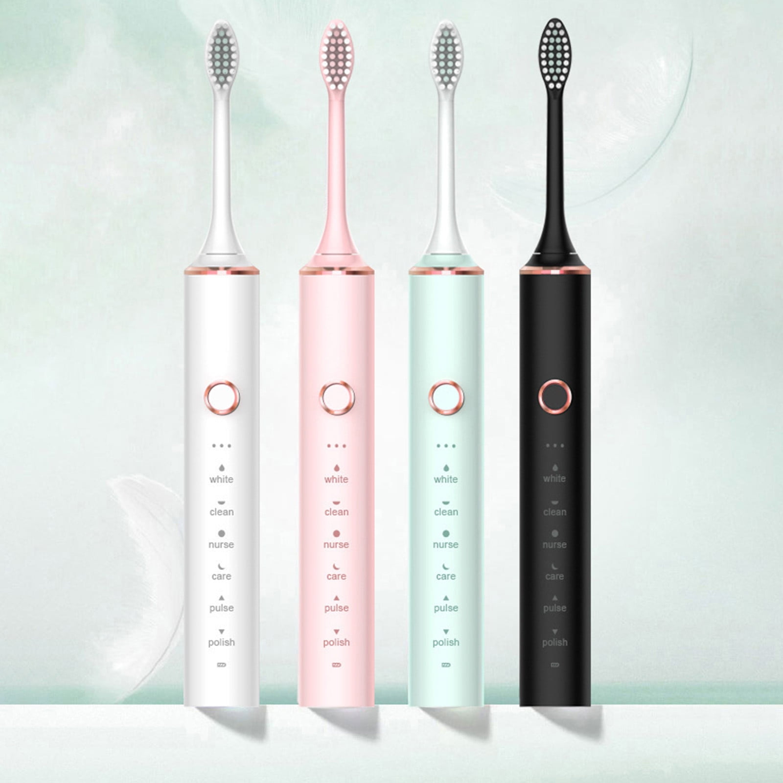 Big Savings Inside, Smart Electric Toothbrush, 4 Replaceable Heads, 6 ...