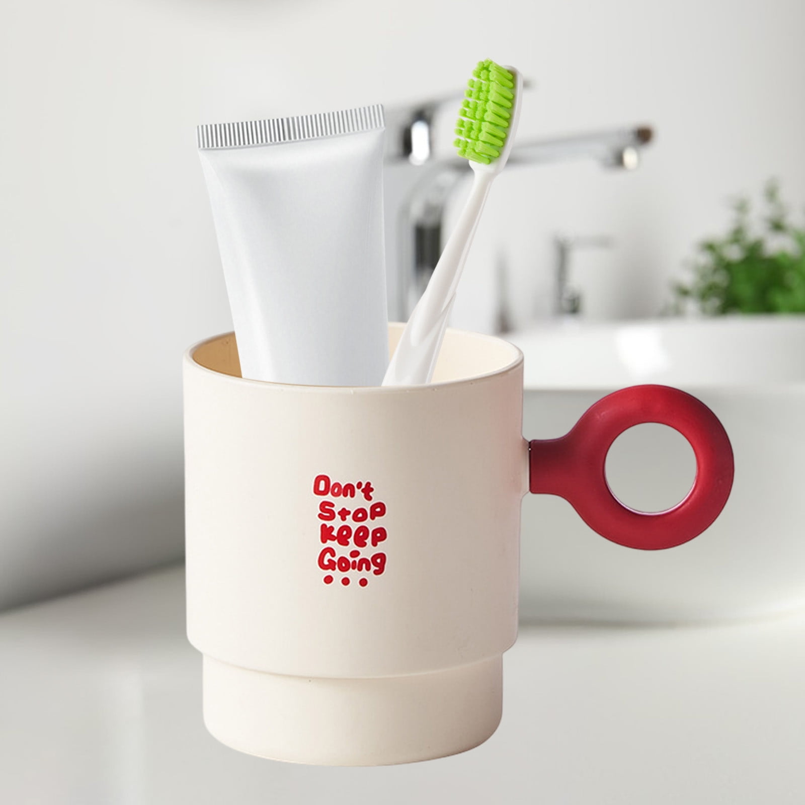 Big Savings Inside, Toothpaste Holder Mug, Stainless Steel Brushing Cup ...