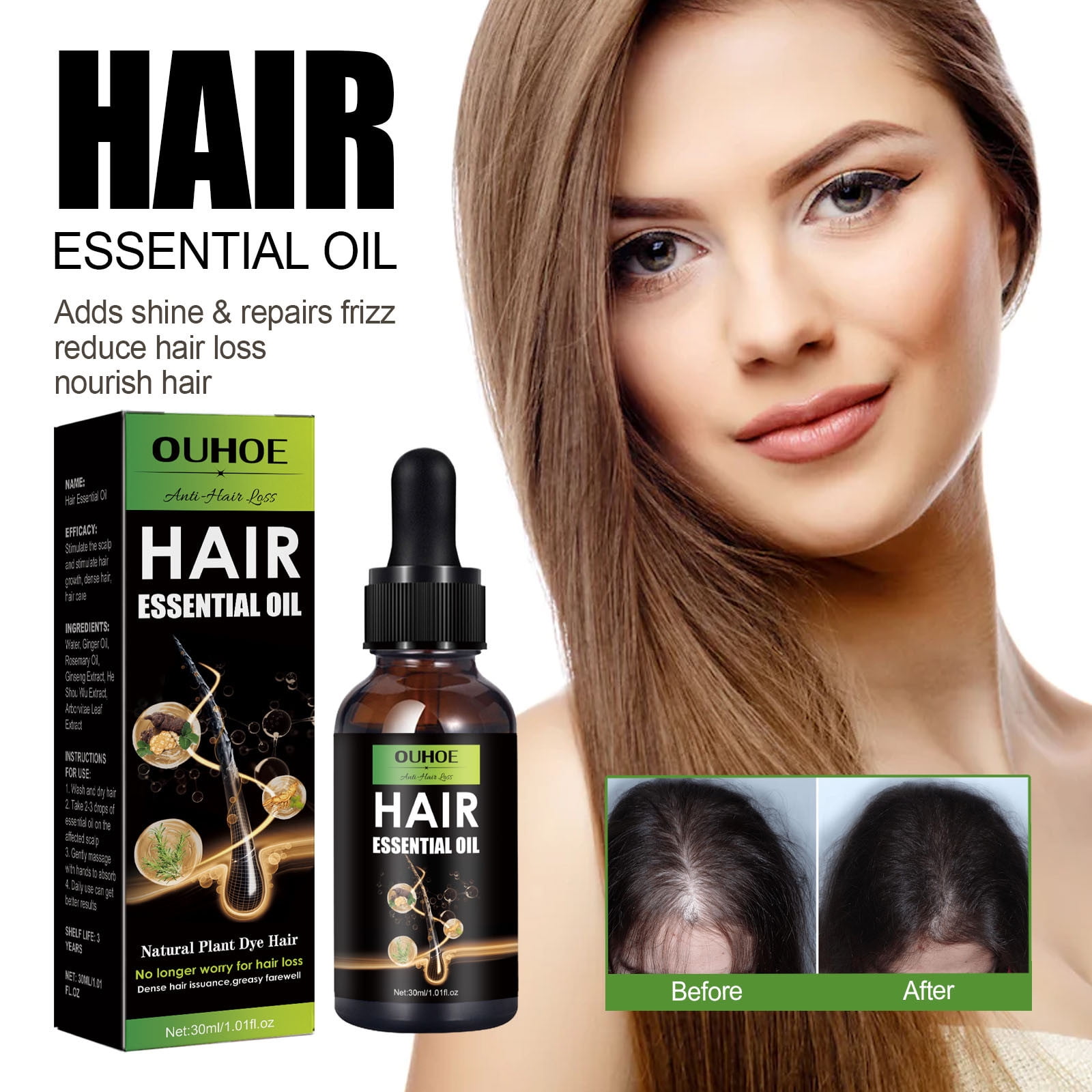 Big Savings! JGF844 Hair Density Oil,Hair Density Oil, Hair Regrowth ...