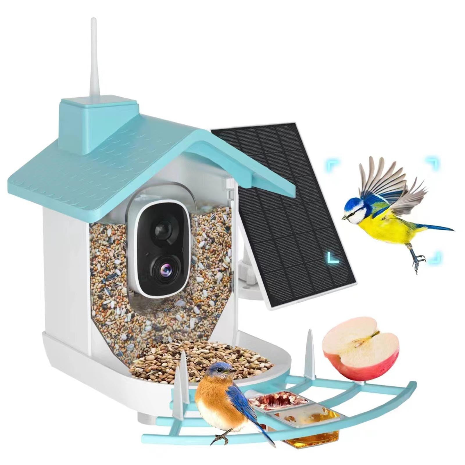Big Savings! JGF844 Intelligent Recognitions Bird Feeder Solar Low ...