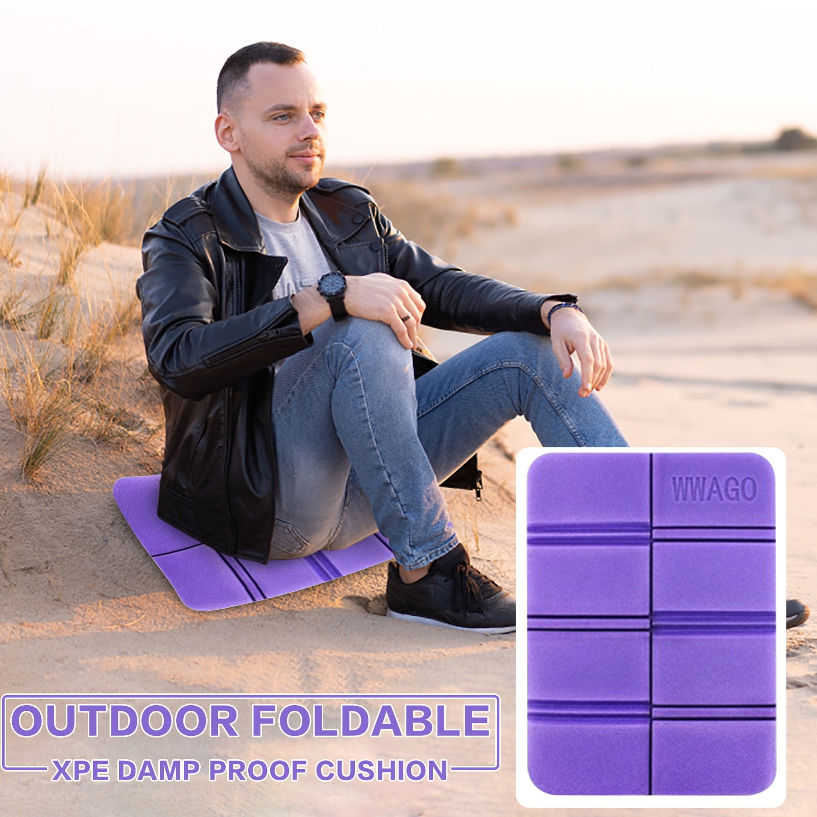 Big Savings! JGF844 Outdoor Seat Cushion Folding Foam Portable Picnic ...