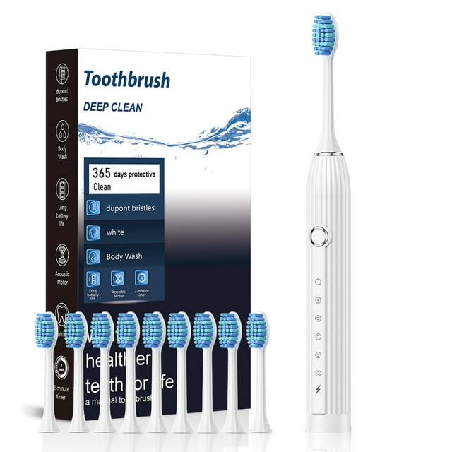 Big Savings! JGF844 Portable Toothbrush Rechargeable Toothbrush With 10 ...