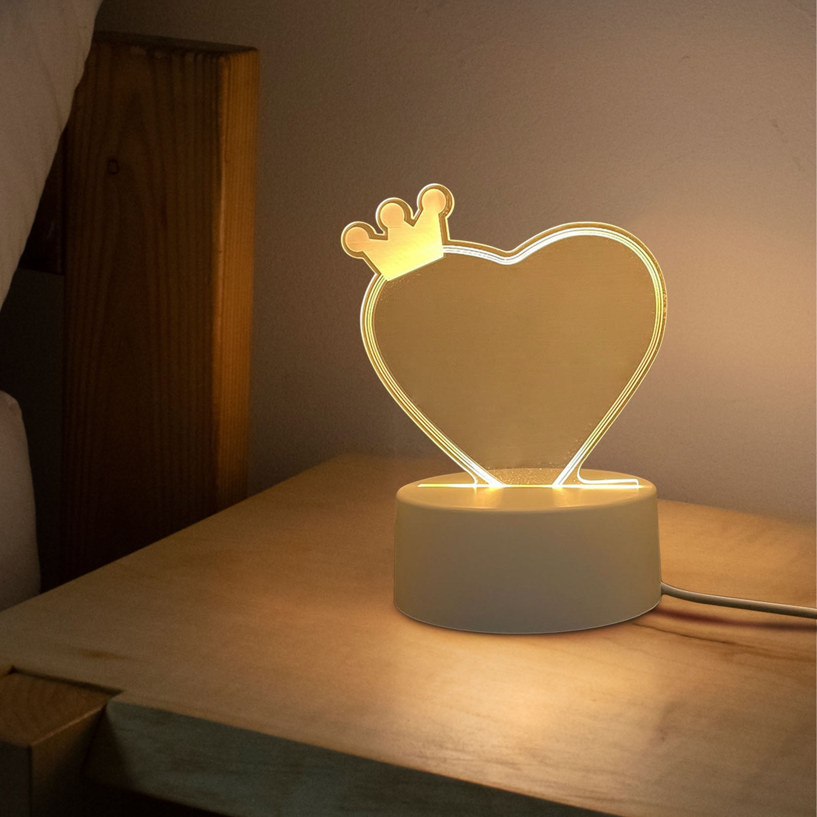 Big Savings! LED Acrylic Writing Board, Luminous Desktop Notepad, Dry ...