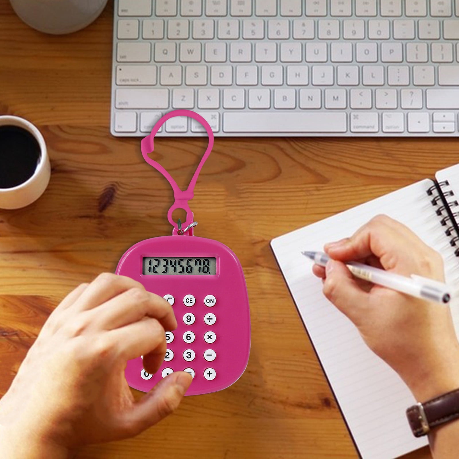 Big Savings! Mini 8-Digit Calculator, Silent Portable Keychain Calculator, Small Computer for ...