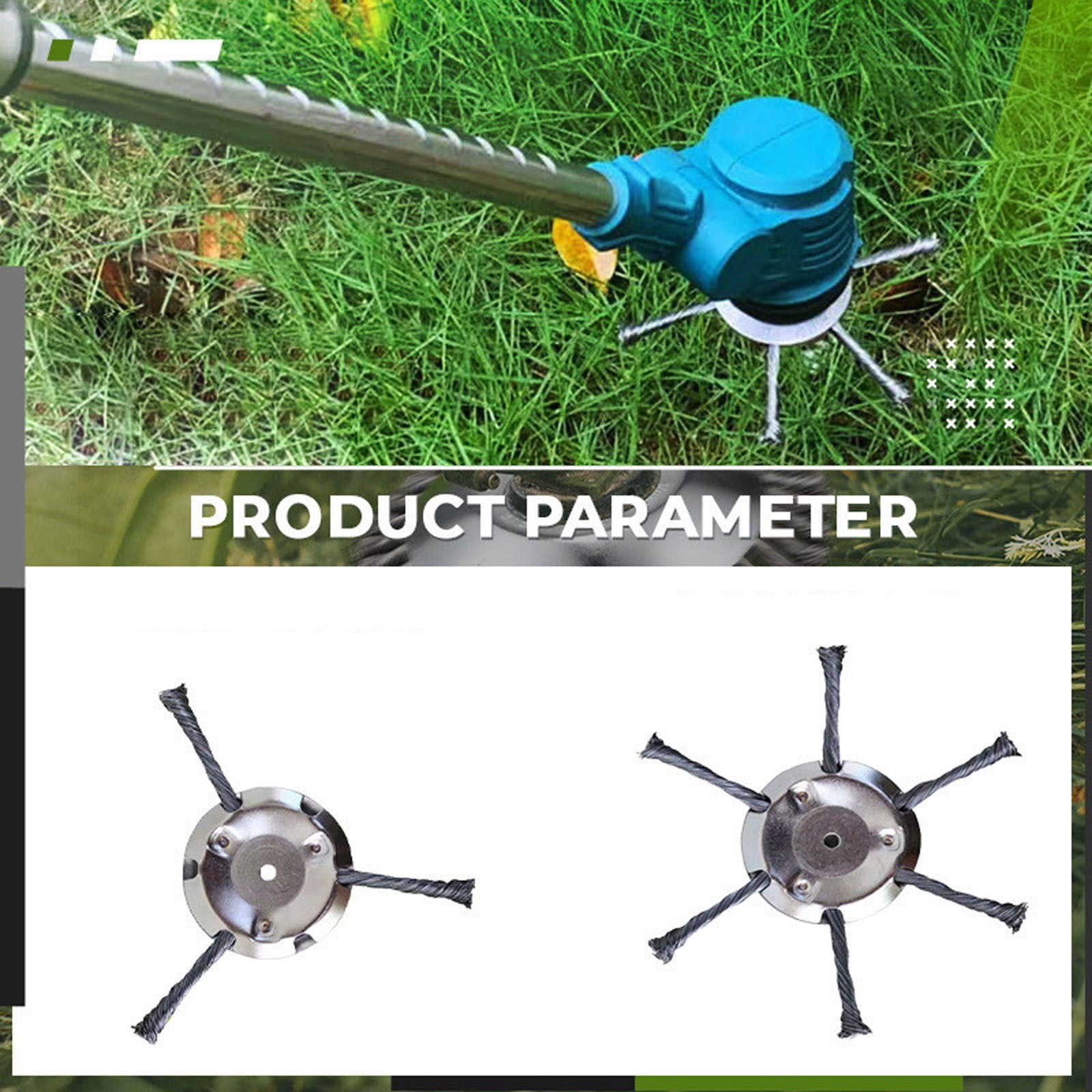 Big Savings! Mower Trimming Wheel Brush Disc, Weed Mower Accessories ...