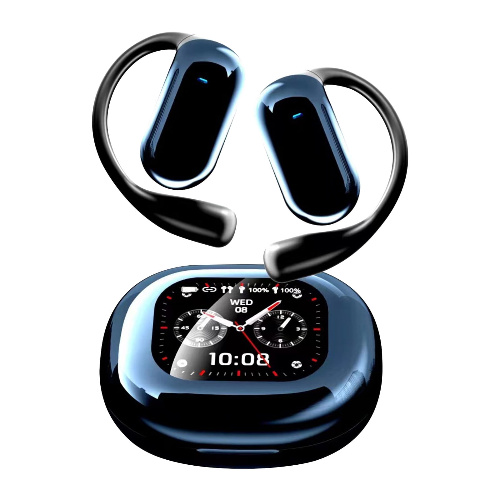 Big Savings! New Open Ear Hanging LCD Screen Sports Earphones Full ...