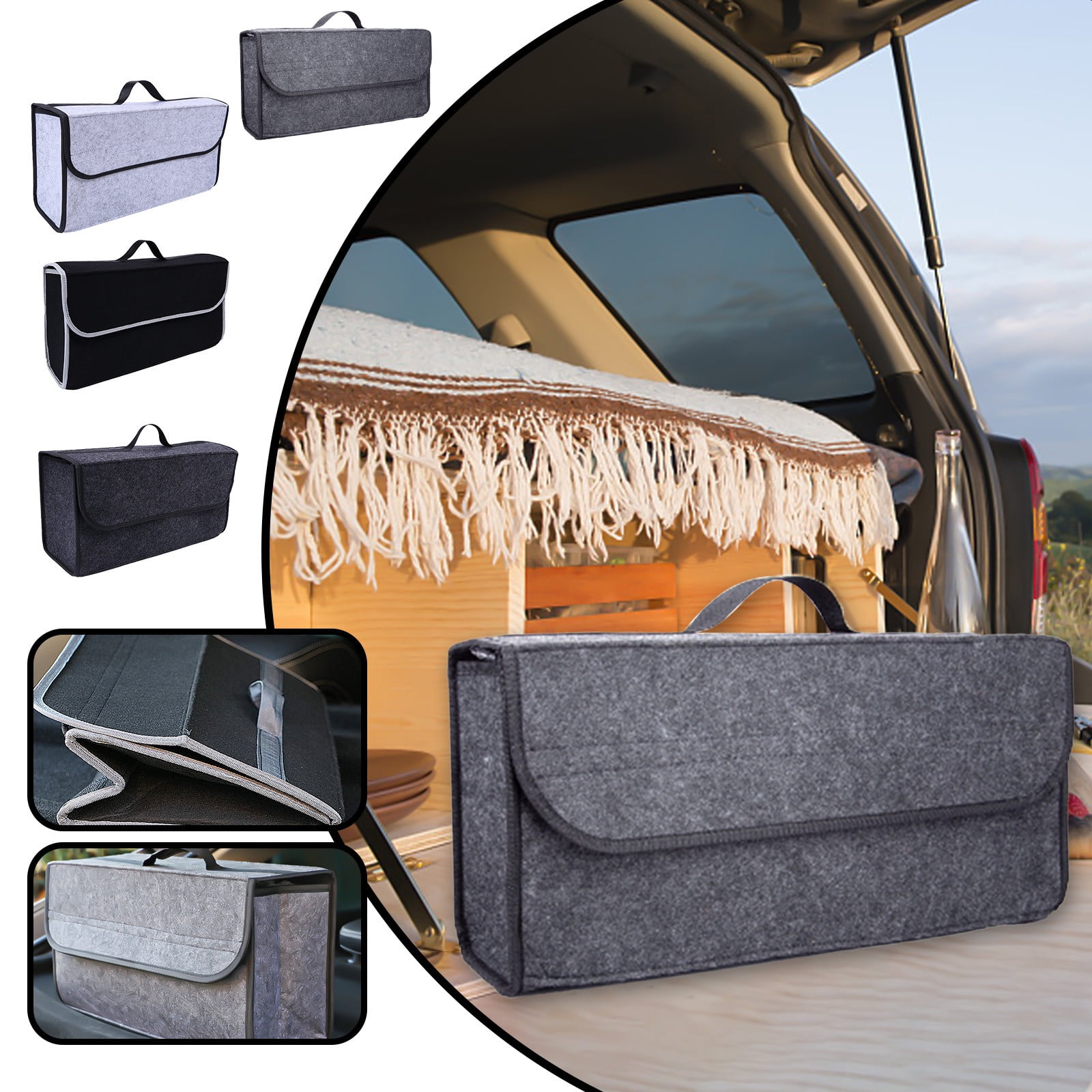 Big Savings! Nonwoven Folding Storage Box, Foldable Car Trunk Organizer ...