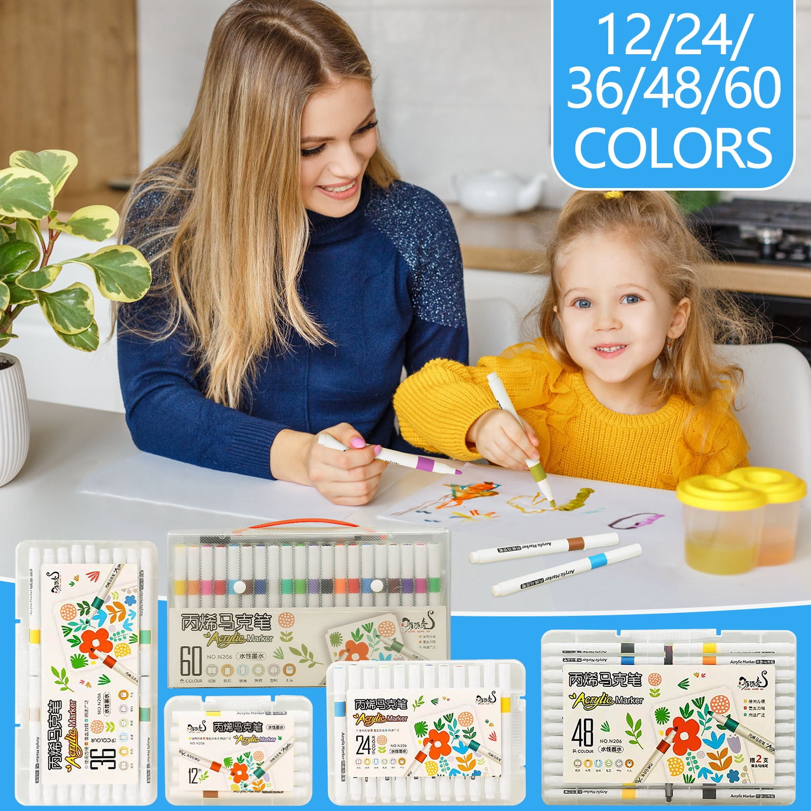 Big Savings! Paint Markers for Stone, Ceramic, Glass, Wood, Canvas ...