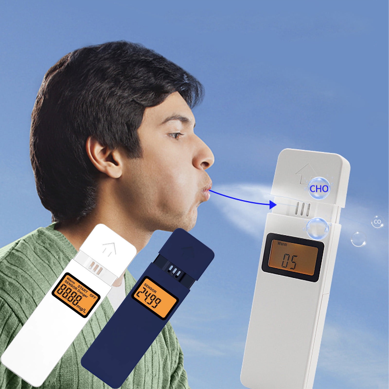 Big Savings! Portable Mini Ethanol Concentration Detector, Blow Type Non-Handheld, High Accuracy ...