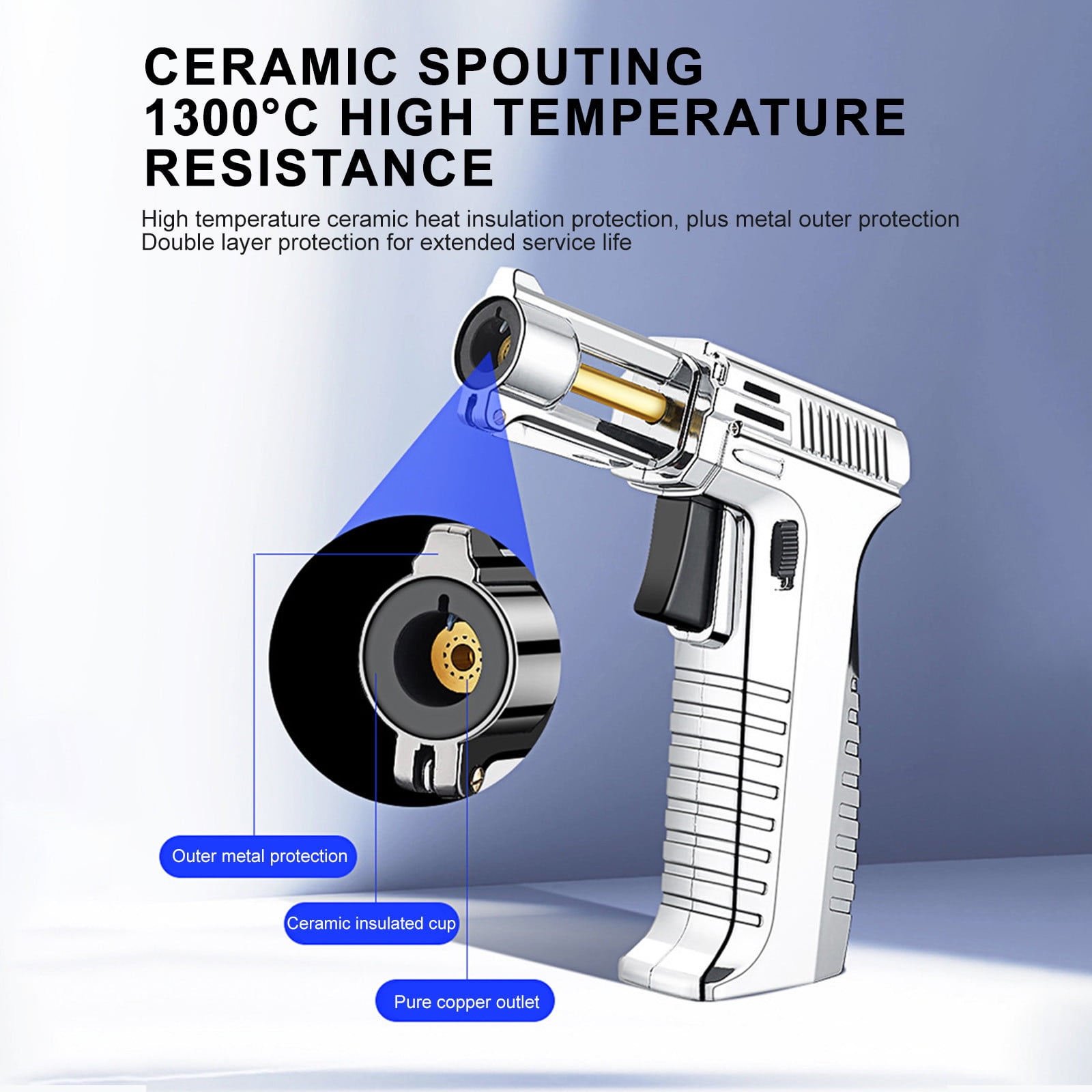 Big Savings! Refillable Metal Butane Torch Lighter, Adjustable ...