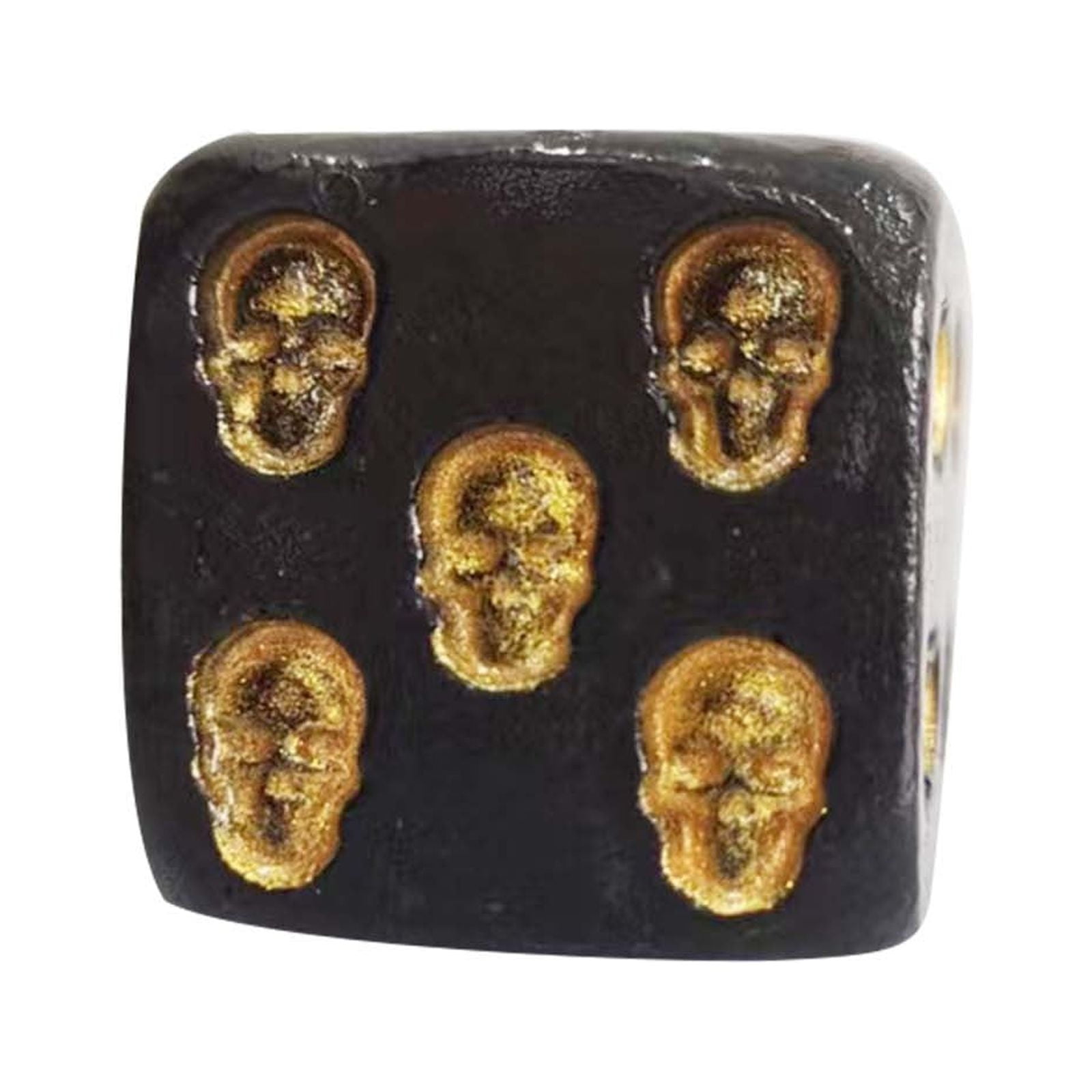 Clearance items! SLMOTUAE 1. 2, 4, 8 Black Smileys Face Skull Dice Set ...