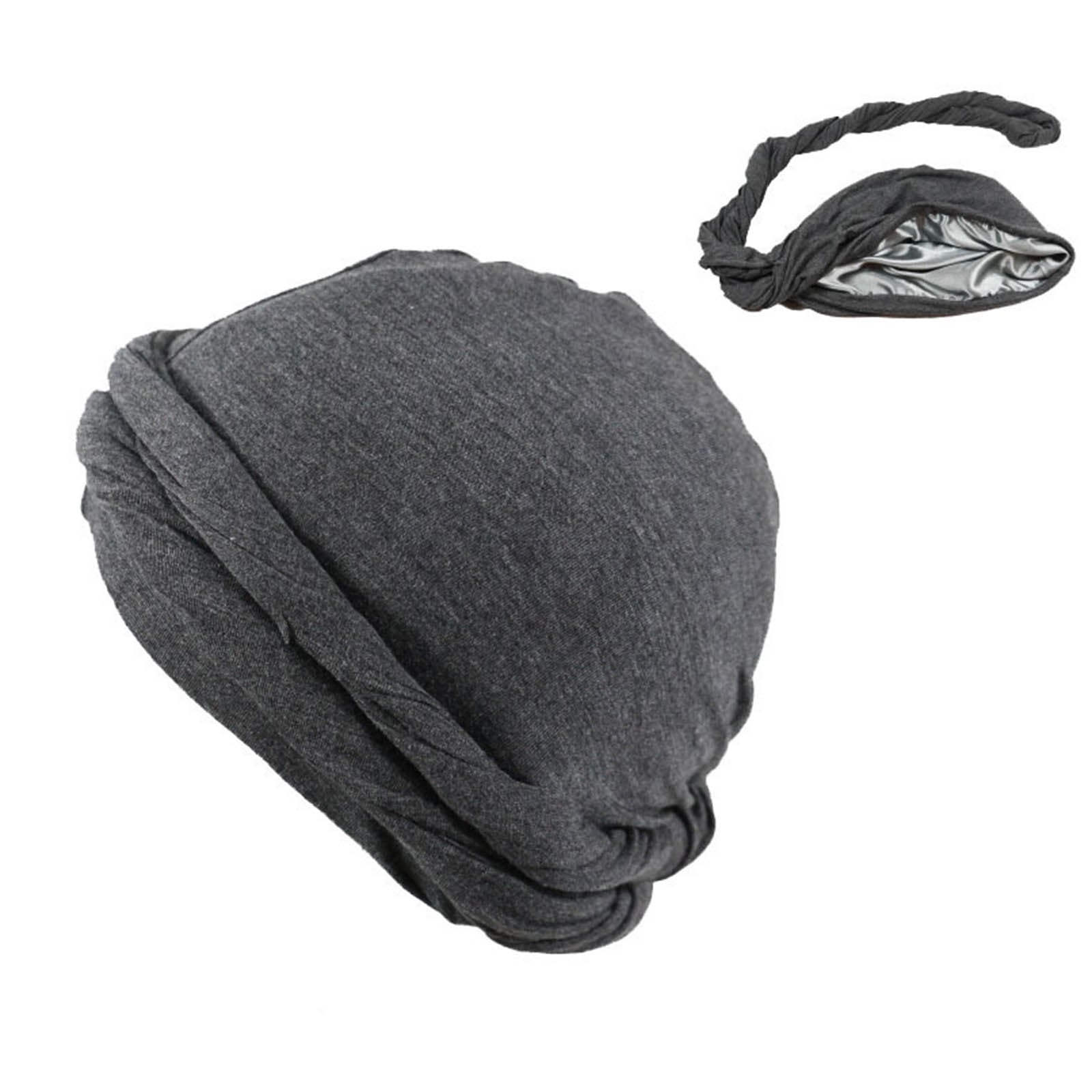 Big Savings! SLMOTUAE Men Turban Head Wrap Satin Lined Twists Bonnet ...