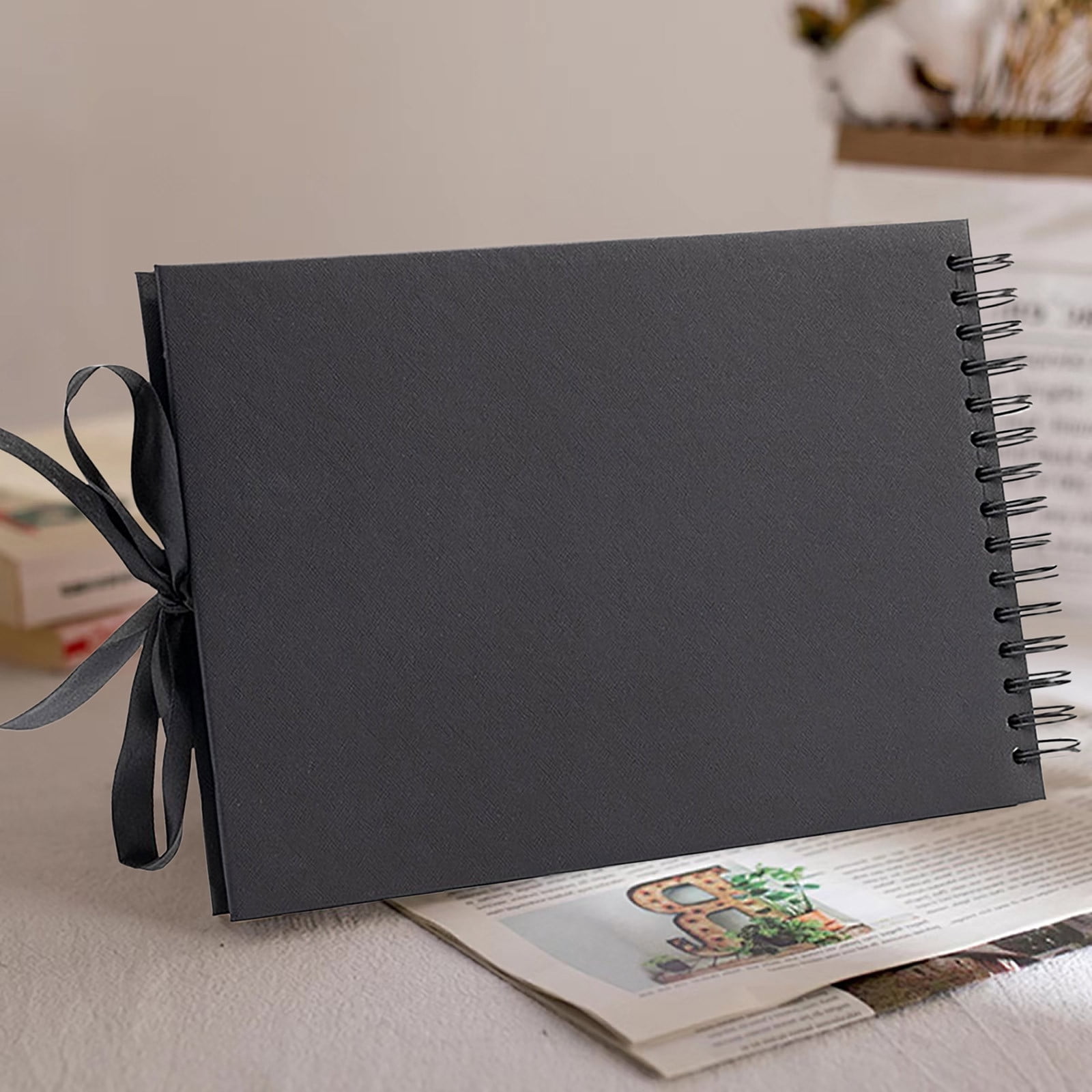 Scrapbook Coil Bow Ribbon Circlip Flip Page DIY Photo Album Manual ...