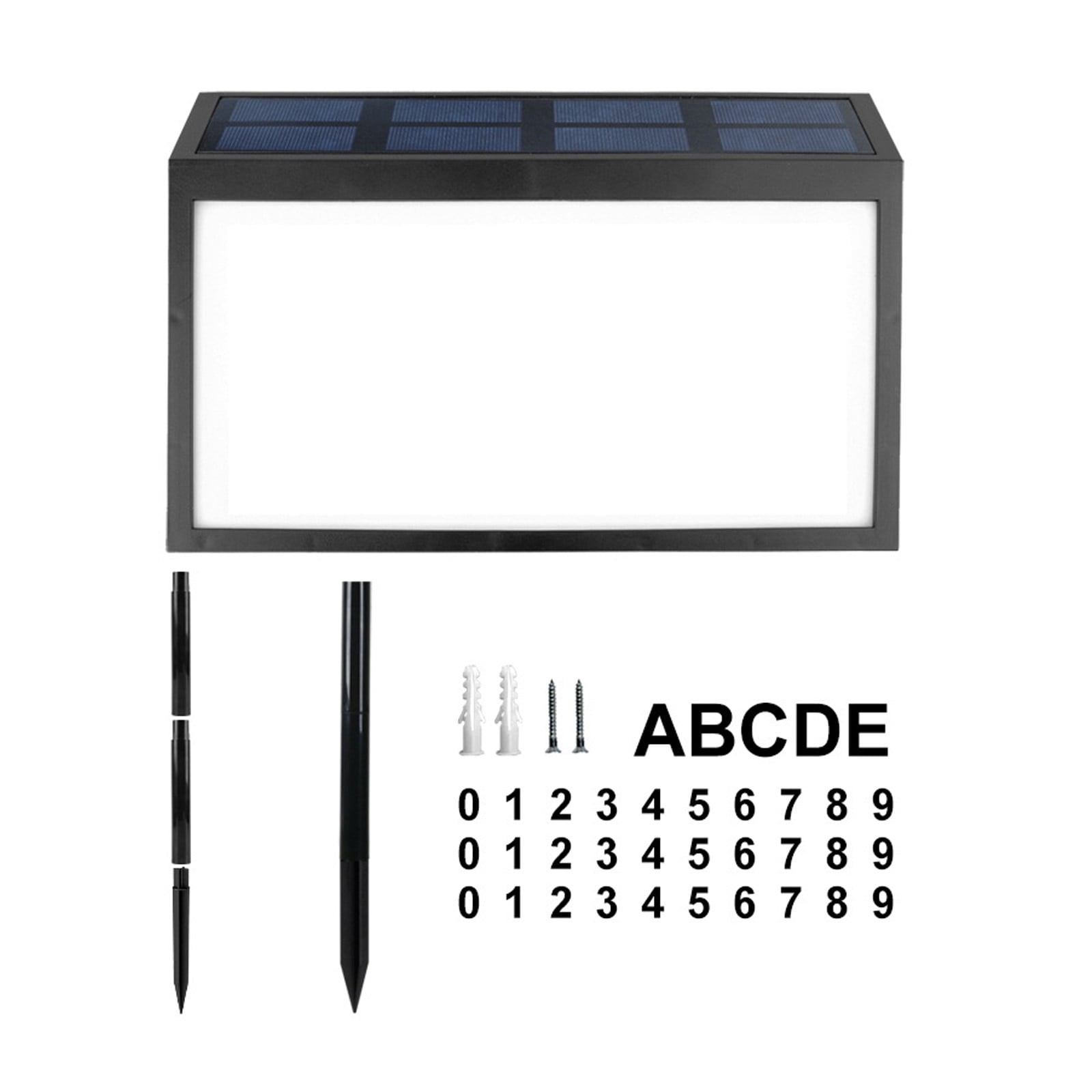 Big Savings! Solar-Powered Address Sign LED Light for Outdoor Use ...