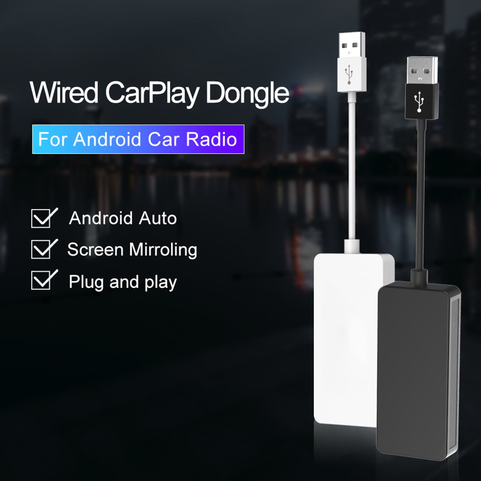 Big Savings! USB Wired Adapter for Android Auto, Mirror Screen & Two ...