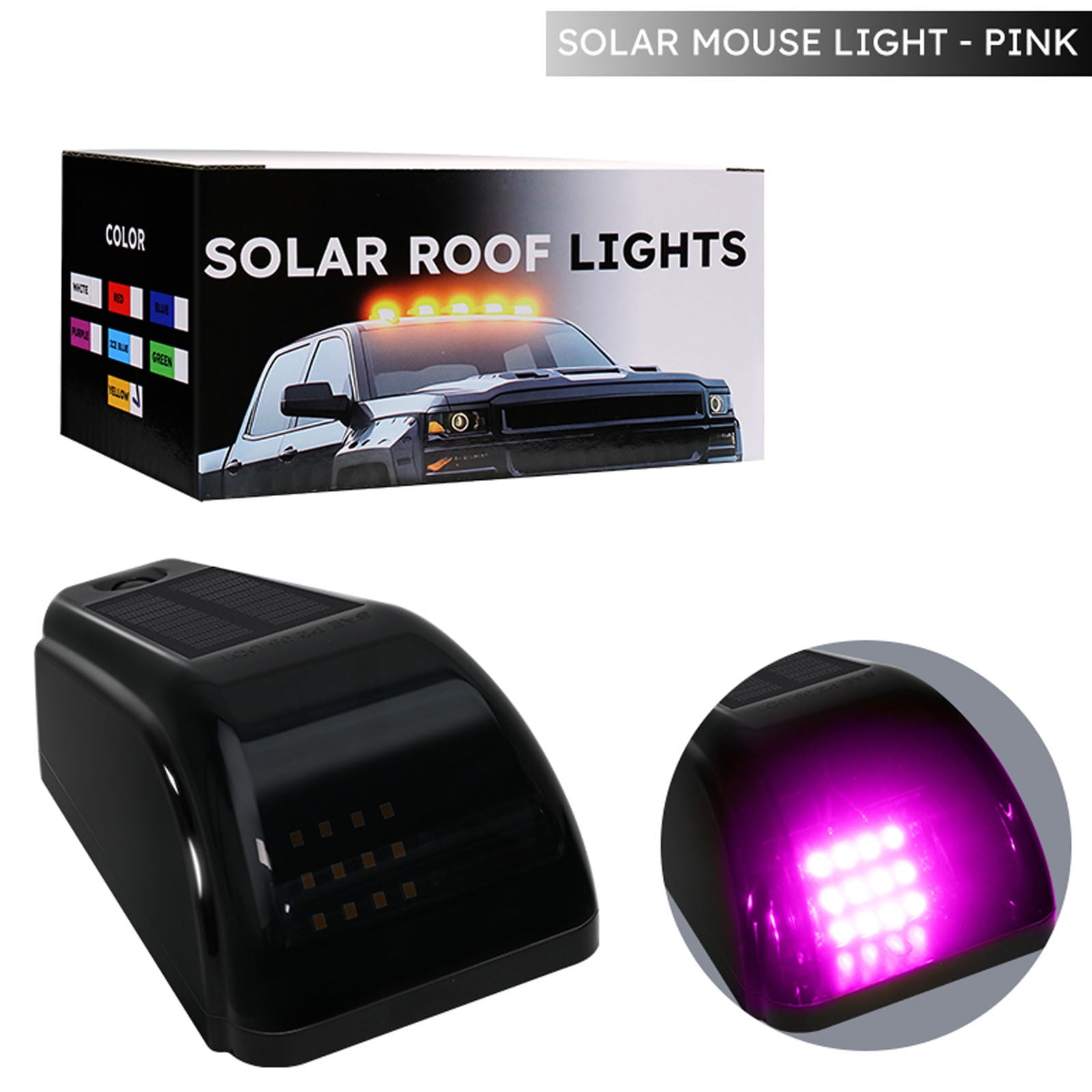 Big Savings! Wireless Solar-Powered Cab Lights for Trucks, No Drill LED ...
