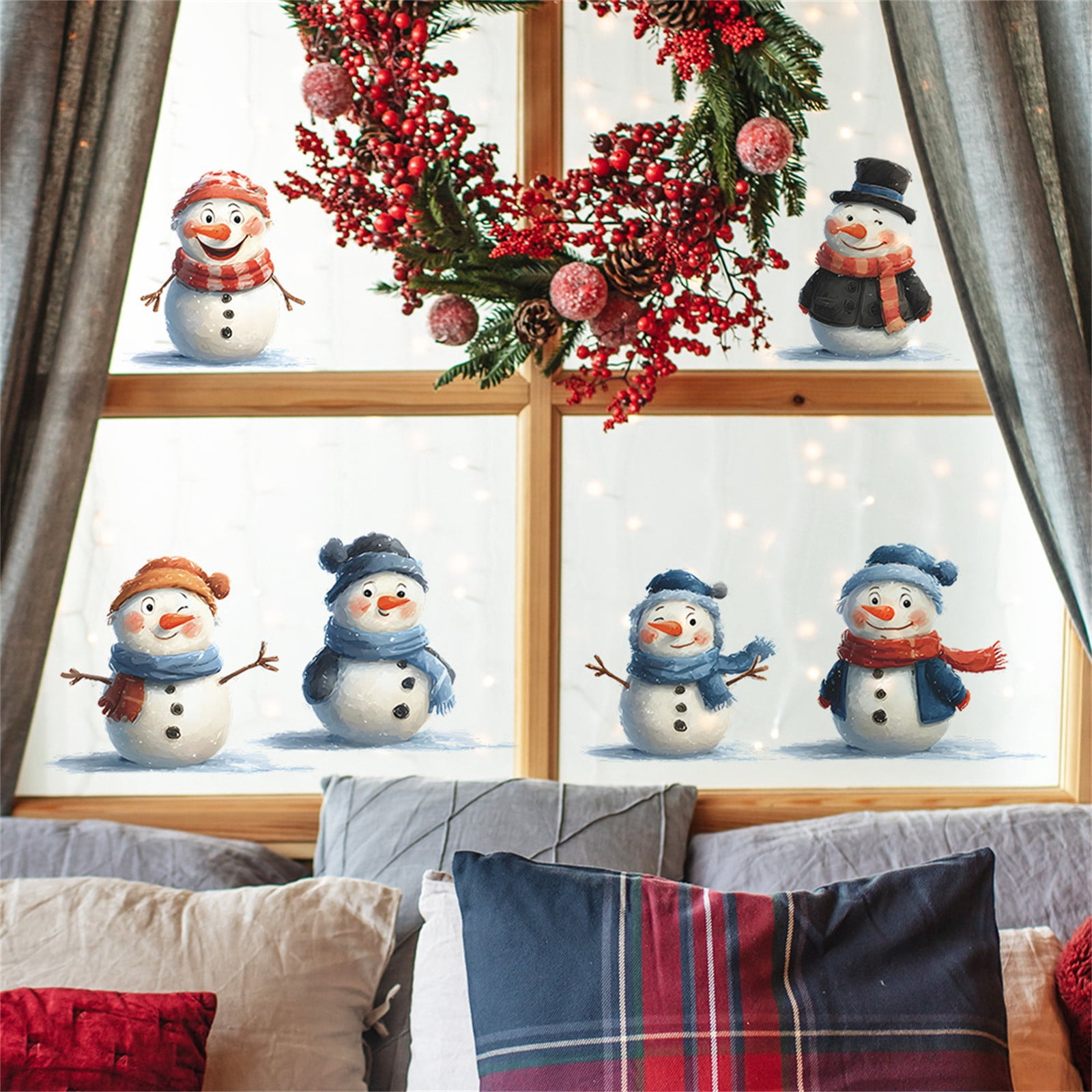 Big Savings karymi Festive Christmas Wall Stickers Removable Decals for ...