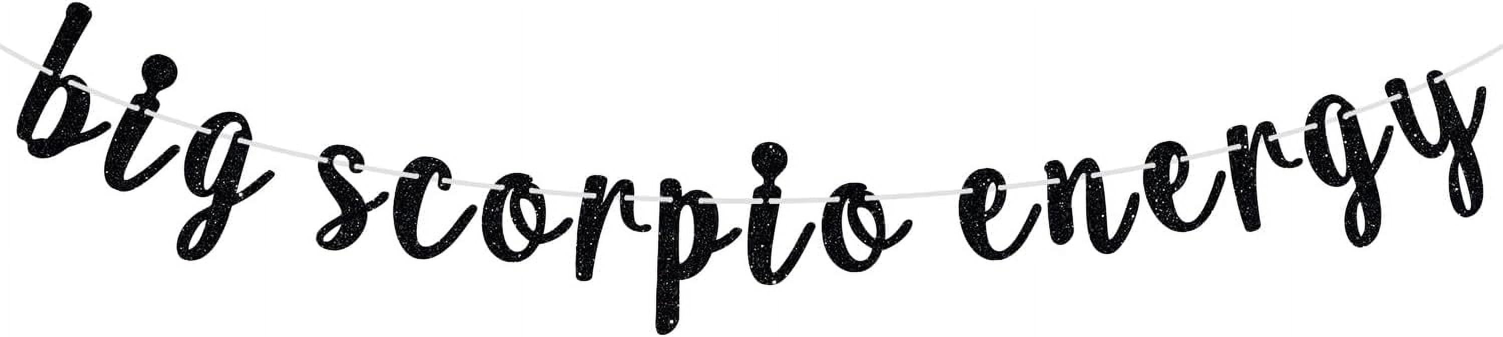 Big Scorpio Energy Banner, Happy Birthday Scorpio Bunting Sign, 12 ...