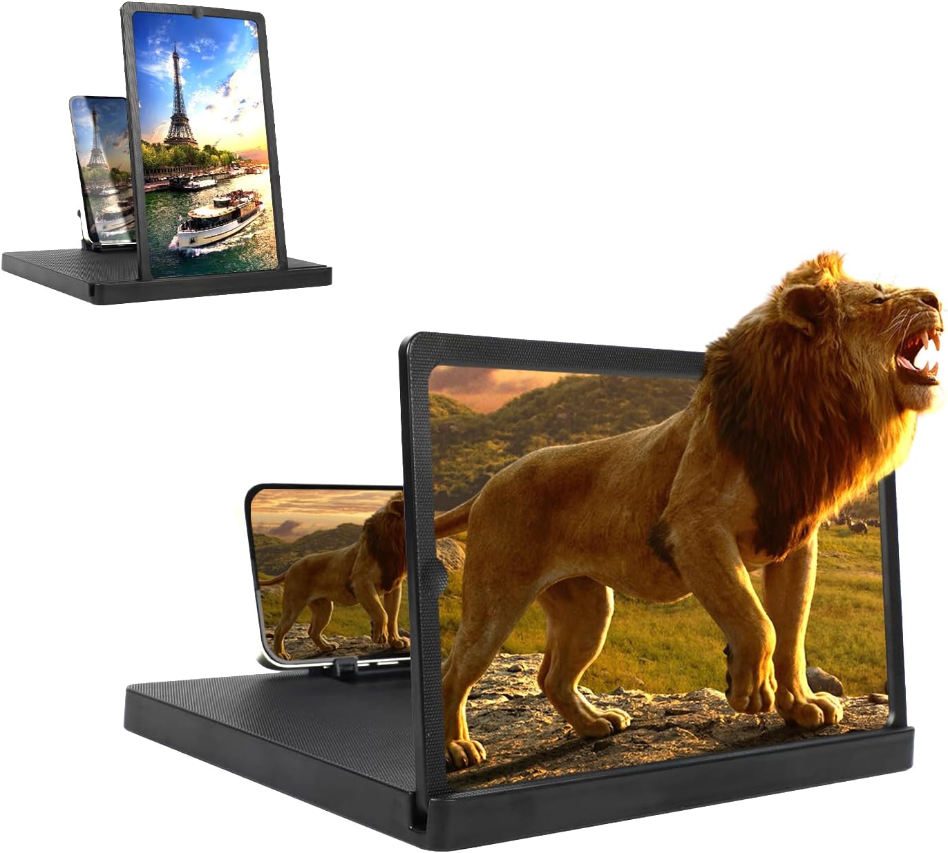 Big Screen Phone Magnifier,HD Expander,Foldable Stand with Amplifier ...