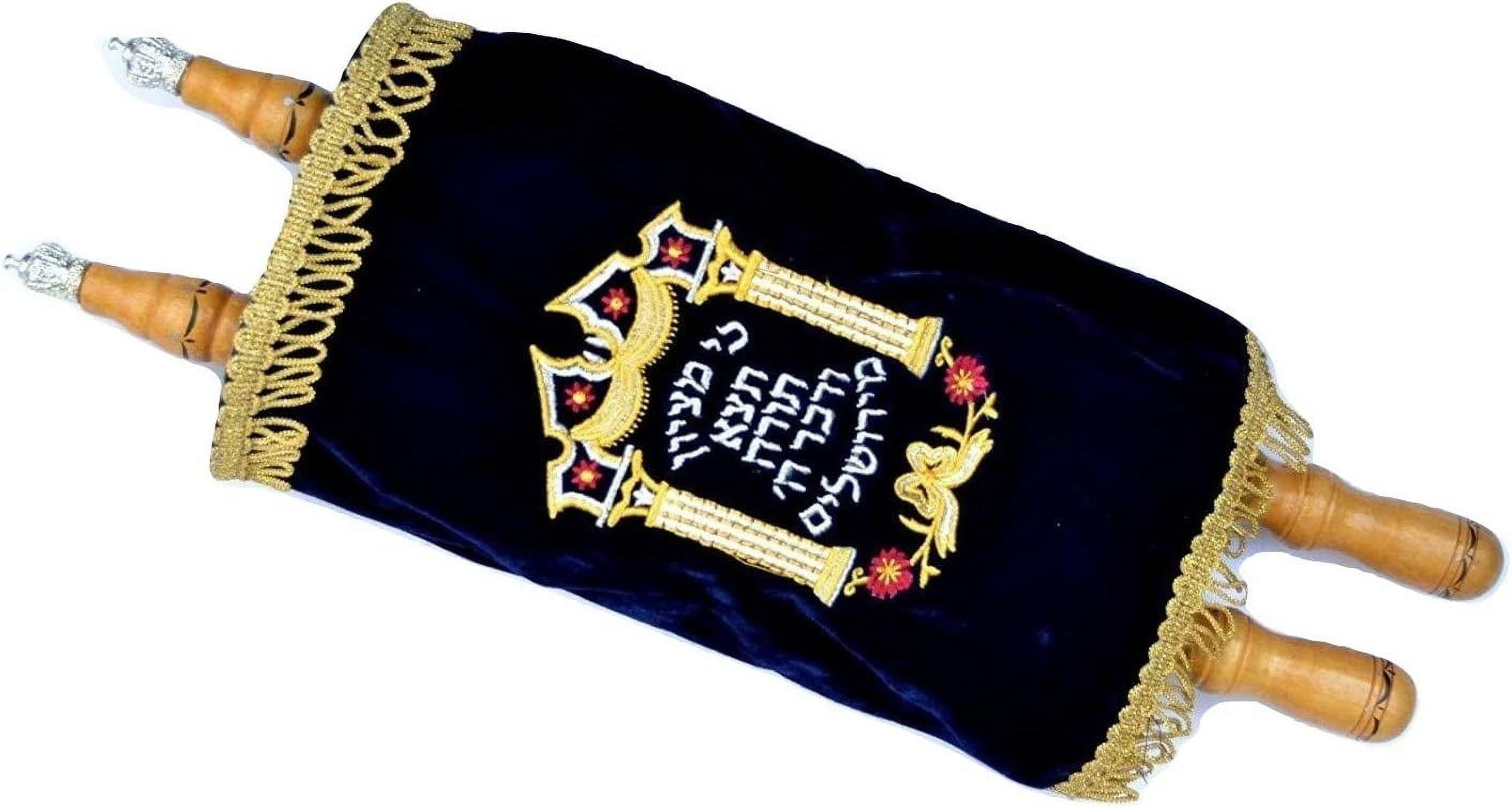 Big Sefer Torah Scroll Book Hebrew Bible & YAD Pointer Israel 50cm/20 ...