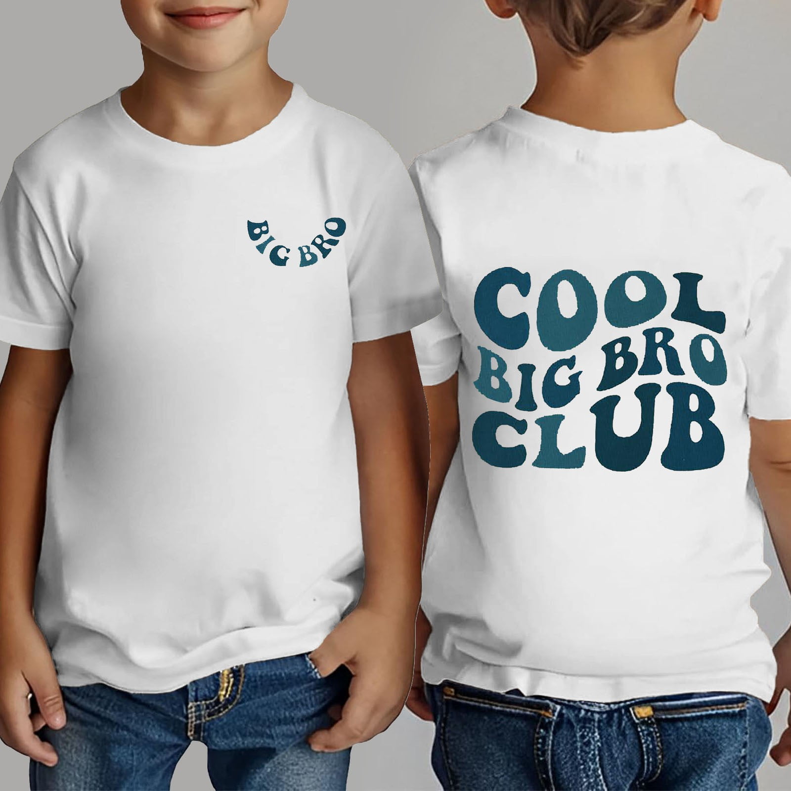 Big Shirts Toddler Baby Boy Cool Big Bro Club T Shirt Summer Tees ...