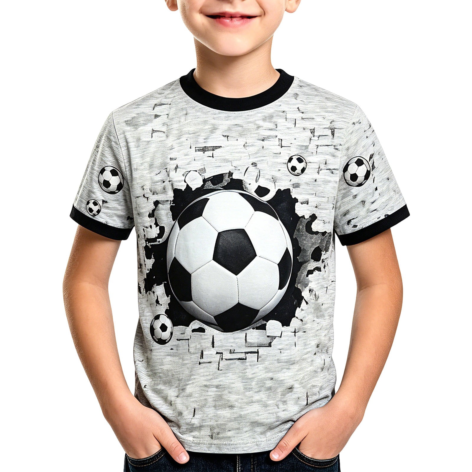 Big Shirts for Boys Kids Short Sleeve With Printed Graphic Designed for ...