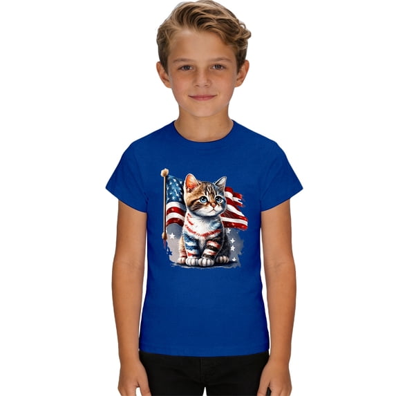 Big Shirts for Boys Patriotic Graphic for Fourth Of July Kids Print ...