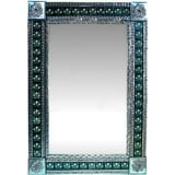 Big Silver 3-Lily Tile Talavera Tin Mirror - Walmart.com