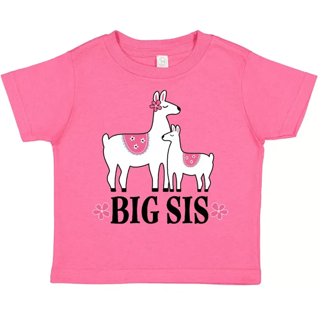 Big Sis Girls Llama Sister Toddler T-Shirt Childs Reveal Cute Clothing Baby Clothing, Cute Baby ...