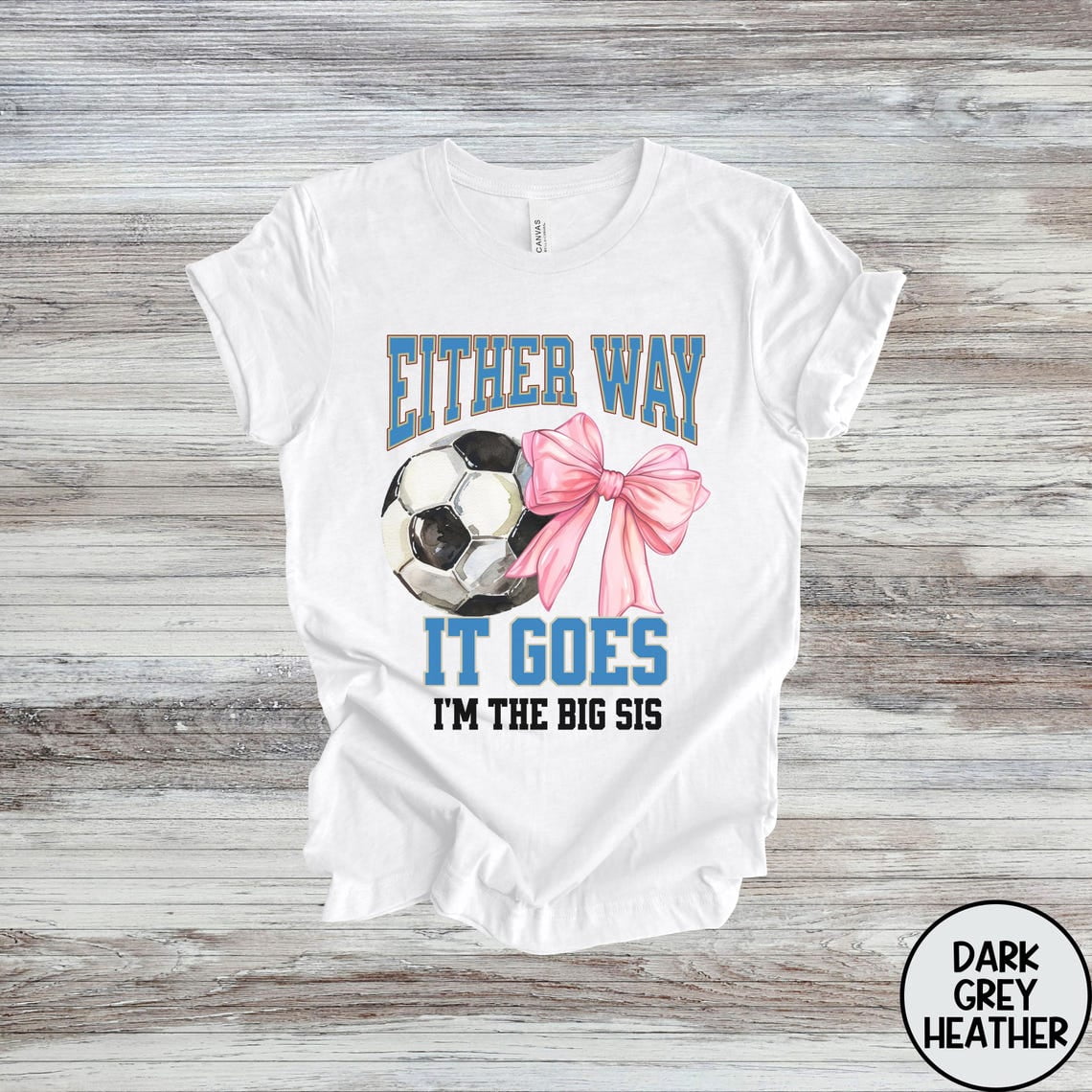 Big Sis Goals Or Bows Gender Reveal Shirt Soccer Gender Reveal Keeper ...