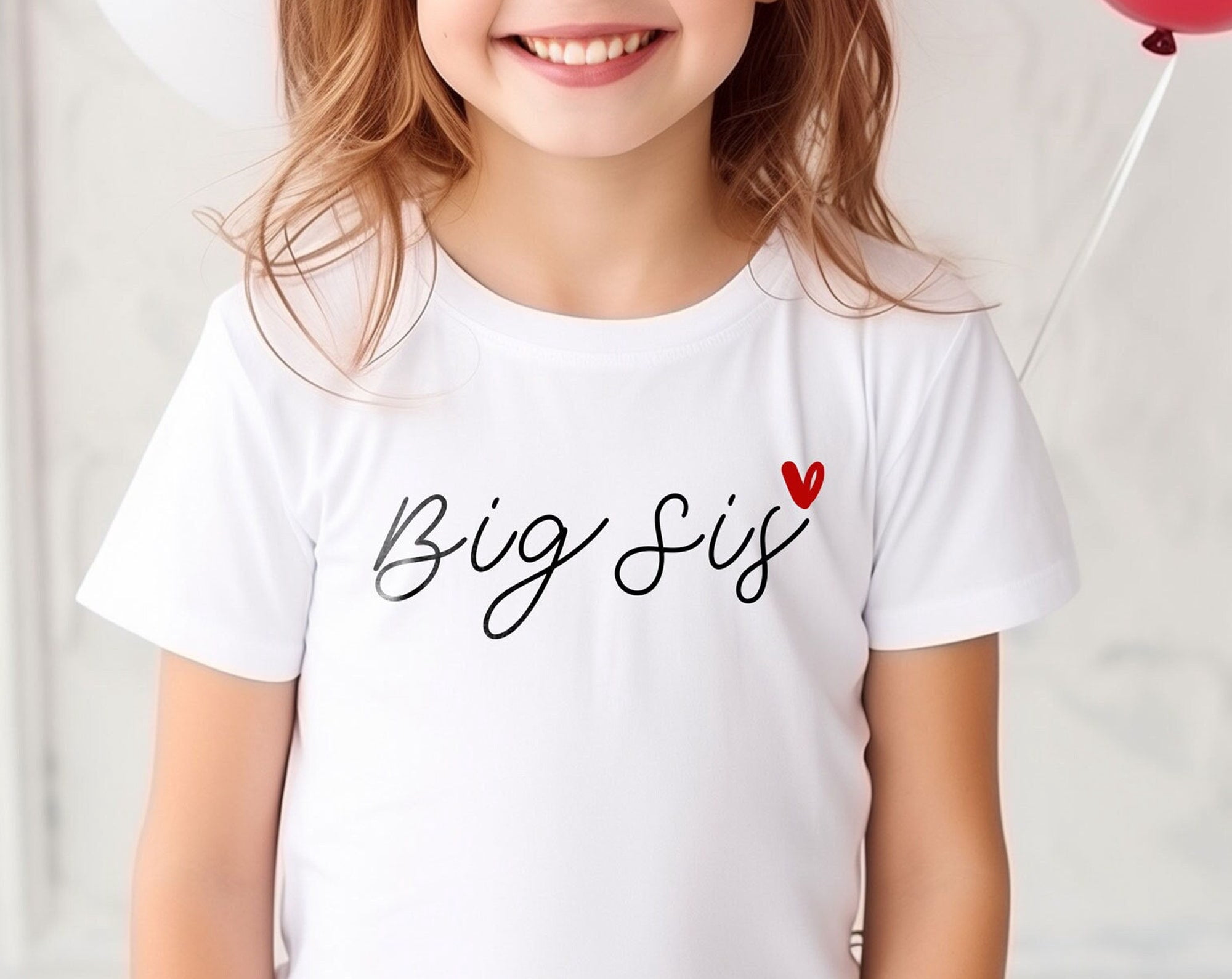 Big Sis TShirt Sister Gift Sibling Reveal Tee Sister Announcement Shirt ...