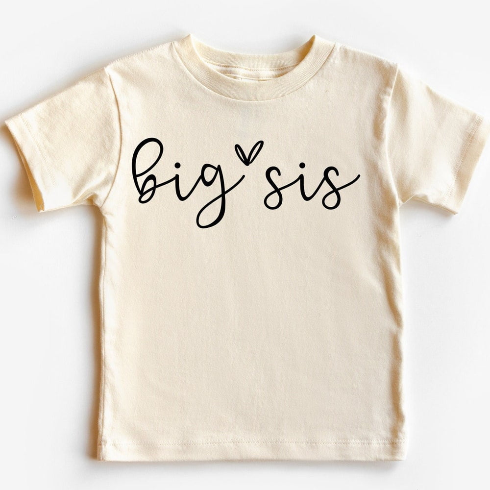 Big Sis Toddler Shirt, Sister Kids Shirt TODDLER SHORT SLEEVE TEE BELLA CANVAS 3001T - Walmart.com