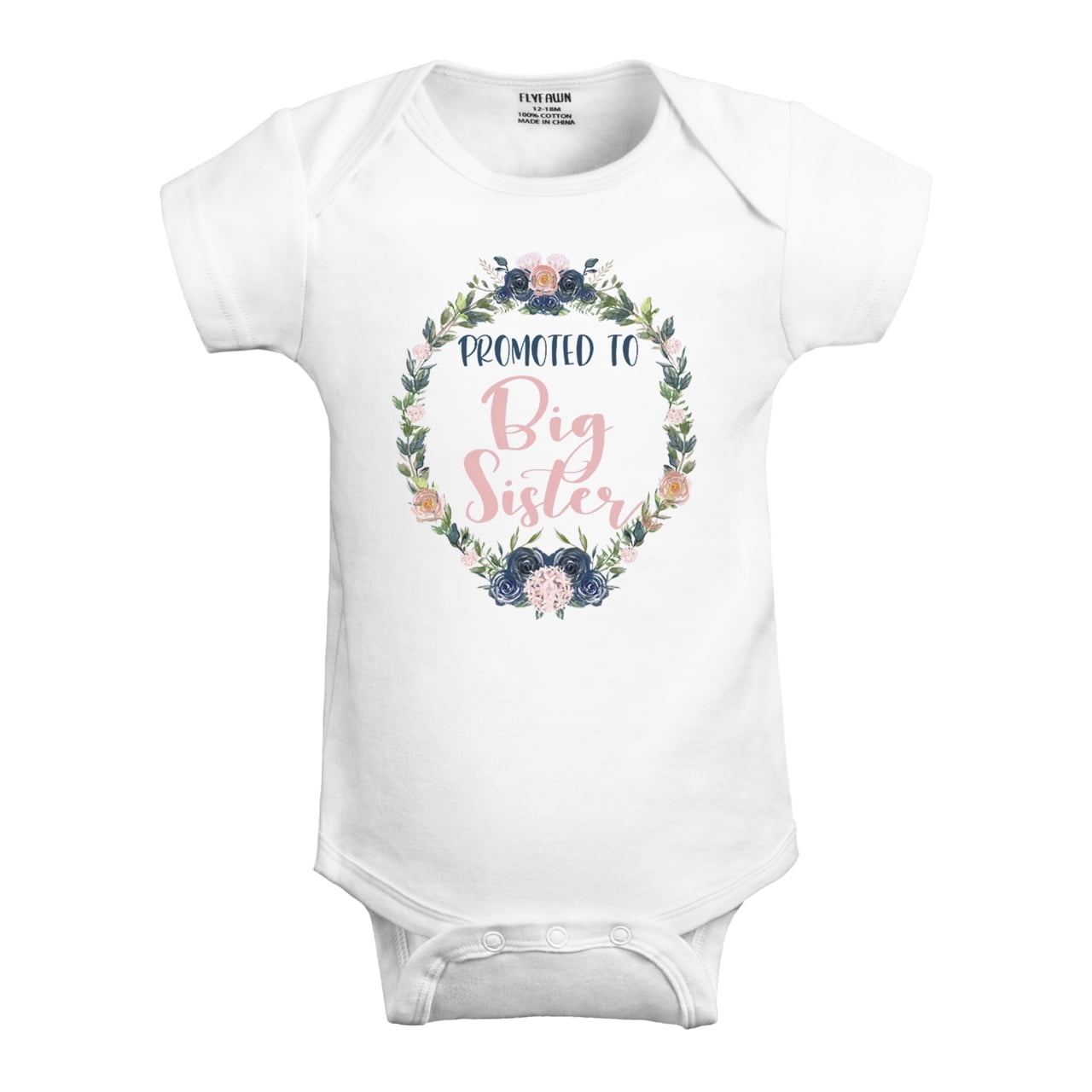 Big Sister Baby Bodysuit Cute Baby Onesie, Baby Bodysuit Lat 4424 Cute ...