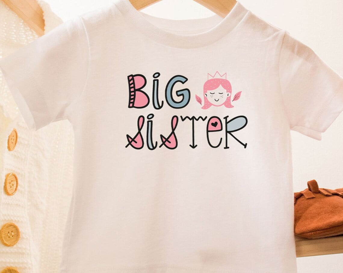 Big Sister, Big Sister Baby Girl, Big Sister Baby Bodysuit, Big Sister Announcement, Big Sister ...