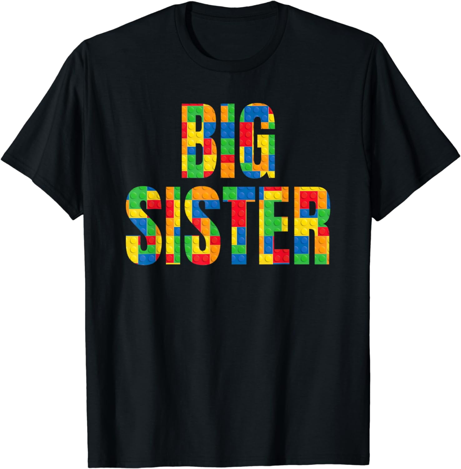Big Sister Brick Master Builder Building Blocks Set Family T-Shirt ...