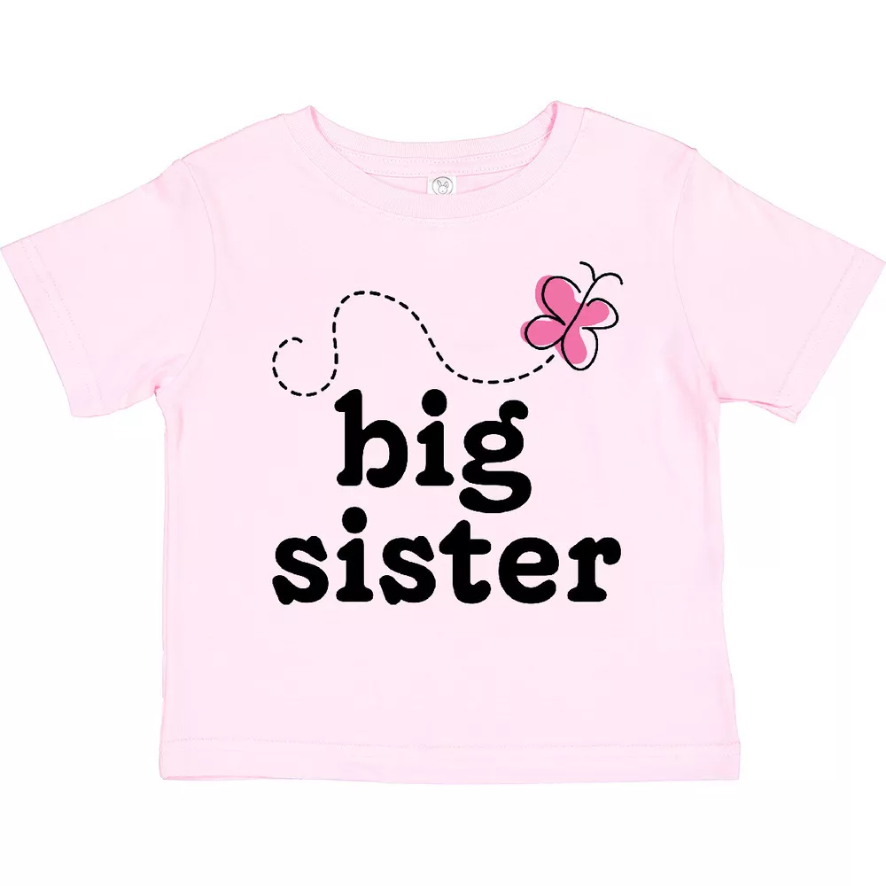 Big Sister Butterfly Announcement Outfit Toddler T-Shirt Sis Girls Kid Baby Clothing, Cute Baby ...