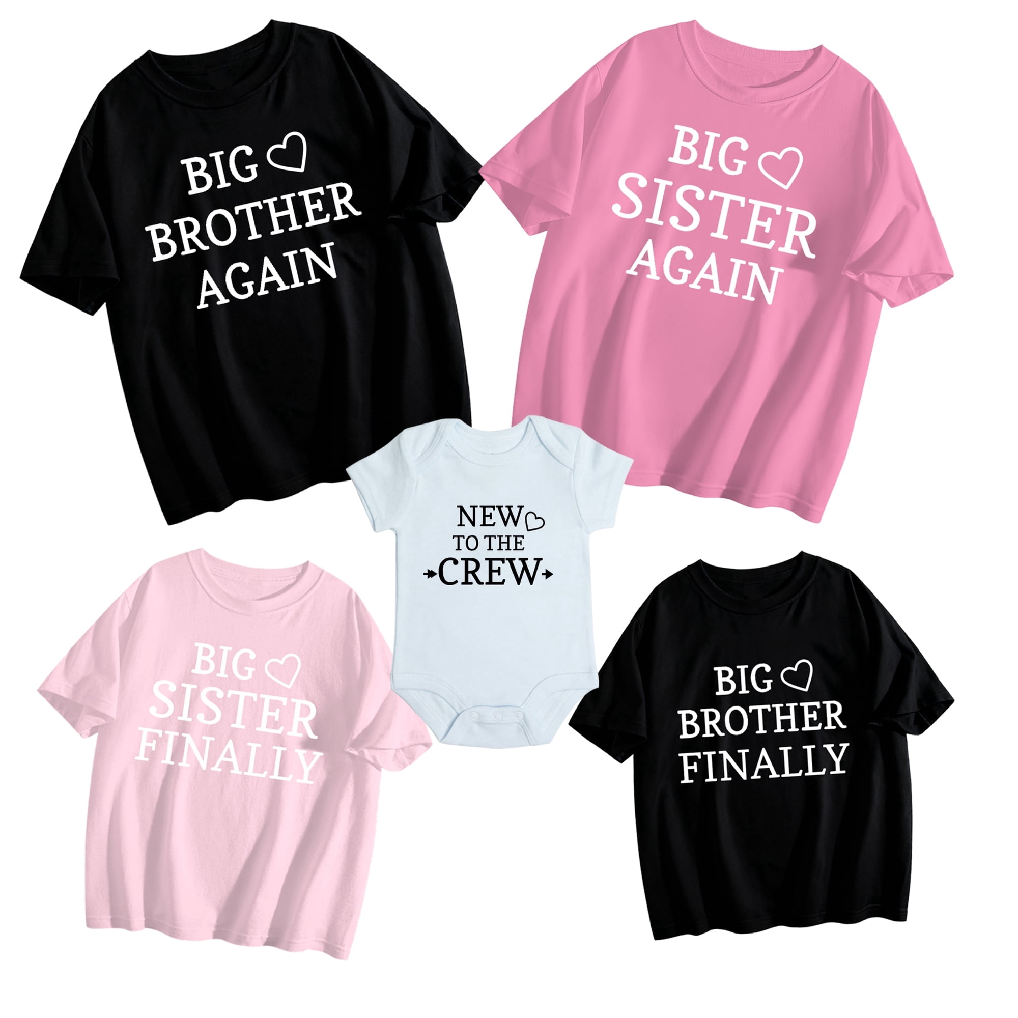 Big Sister Finally Sibling Announcement Toddler T-Shirt 120 - Walmart.com