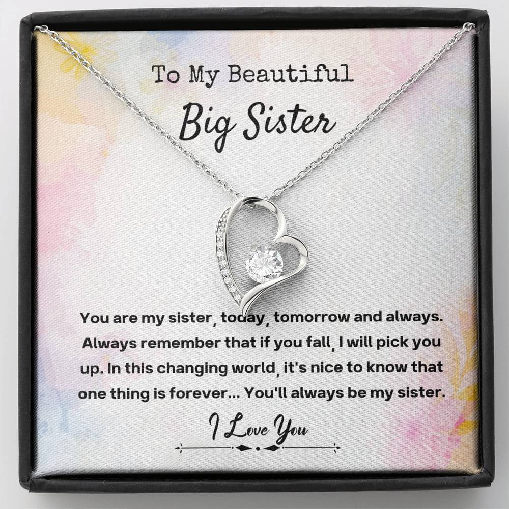 Big Sister Gift - Forever Love Necklace, Sister Birthday, Christmas ...