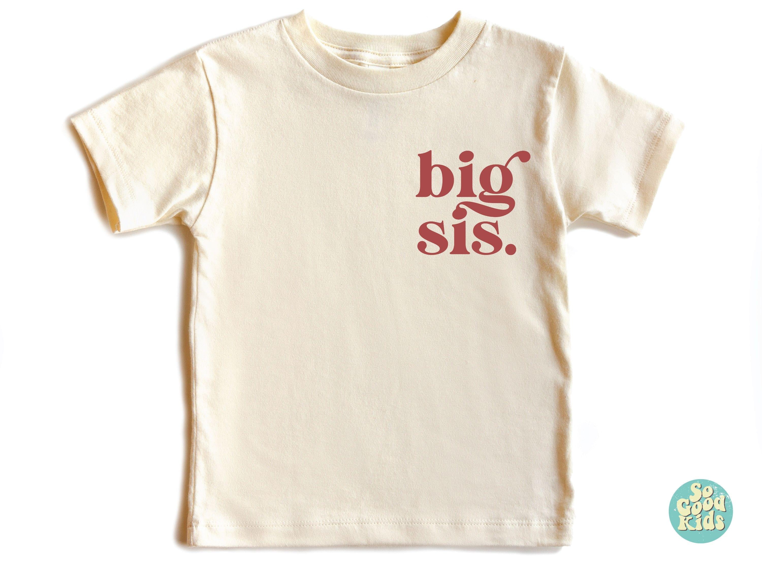 Big Sister Heart Toddler Shirt - Big Sis Kid'S Clothing - Little Girl'S Outfit - Boho Toddler ...