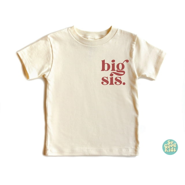 Big Sister Heart Toddler Shirt - Big Sis Kid'S Clothing - Little Girl'S Outfit - Boho Toddler ...